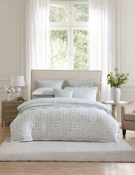 Buy Private Collection Mayfair Quilt Cover Set Sage SD