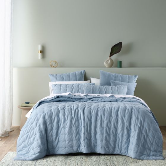 Buy Bianca Langston Comforter Set Blue SD